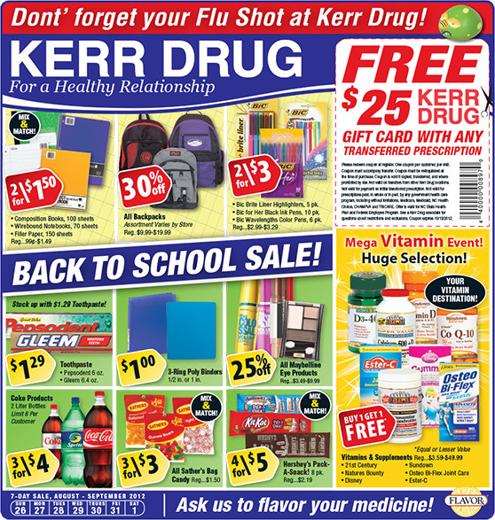 Kerr Drug Pharmacy Drug Store Circular | HeatherADesign