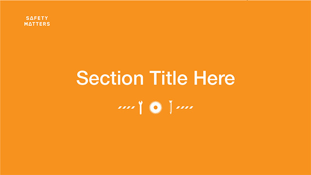 Safety Matters Powerpoint Design Template - HeatherADesign